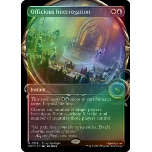 FOIL OFFICIOUS INTERROGATION (SHOWCASE) X4 Murders At Karlov Manor MKM ...