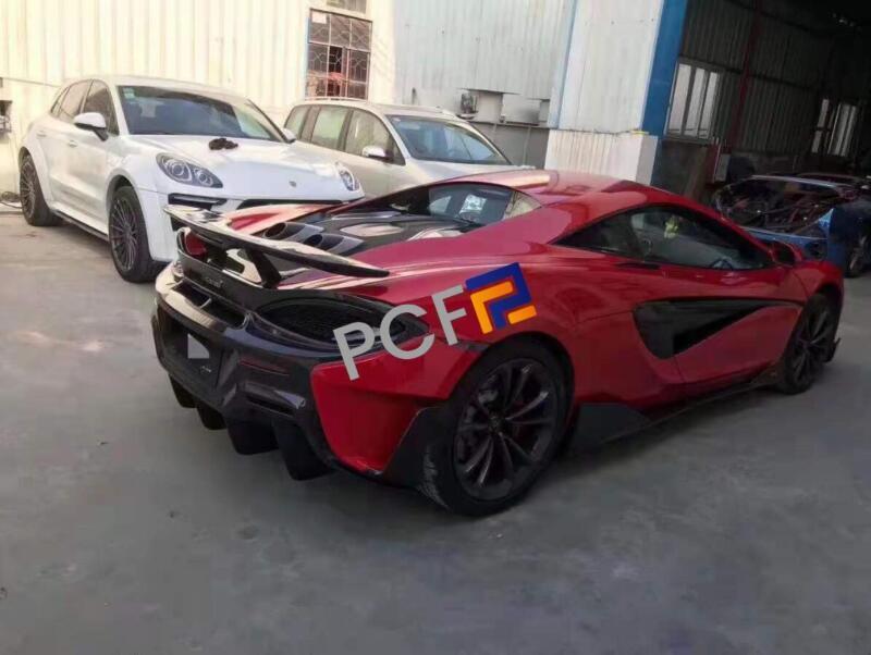 FOR MCLAREN 540C 570S 570GT REAR BUMPER LIP DIFFUSER REAL CARBON FIBER ...