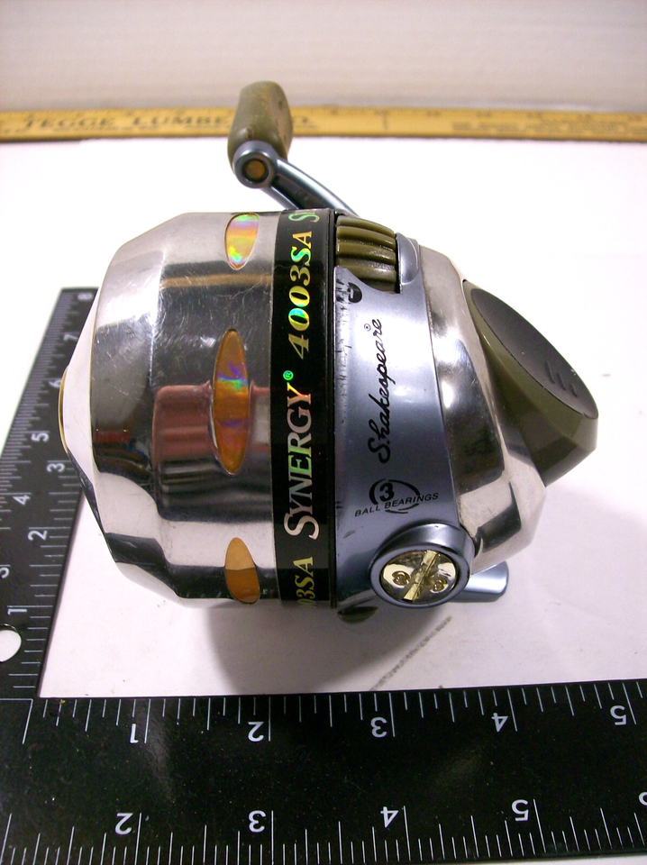 Shakespeare "SYNERGY 4003SA" Musky Size Spin Cast Reel -3.2:1 Ratio ...
