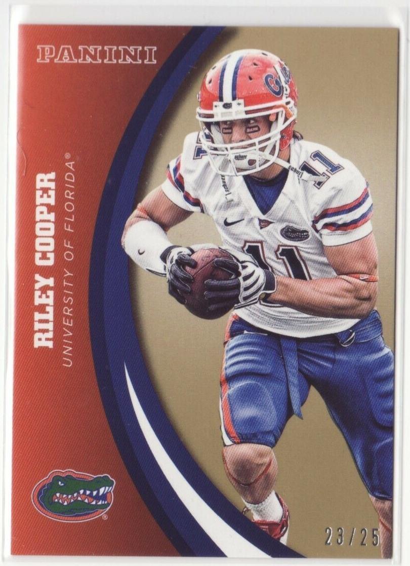 2015 Panini Florida Gators - Riley Cooper #55 Gold /25 for sale online ...