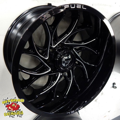 4/ 20x10" 8x170mm Black Fuel Runner Wheels Rims Ford F-250 F-350 XLT ...