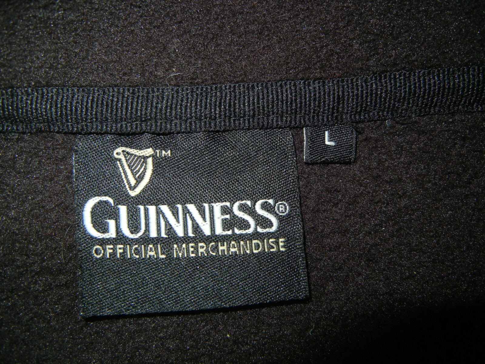 GUINNESS OFFICIAL MERCHANDISE Black Warm FLEECE JACKE… - Gem