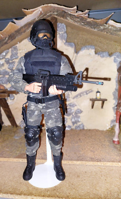 1/6 Scale 12" Custom GI Joe Modern Police SWAT team member Urban Cammo ...