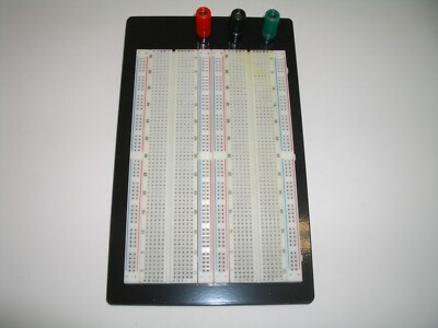 MPJ 1660 TIE POINT SOLDERLESS BREADBOARD w/ MOUNTED PANEL & POWER ...