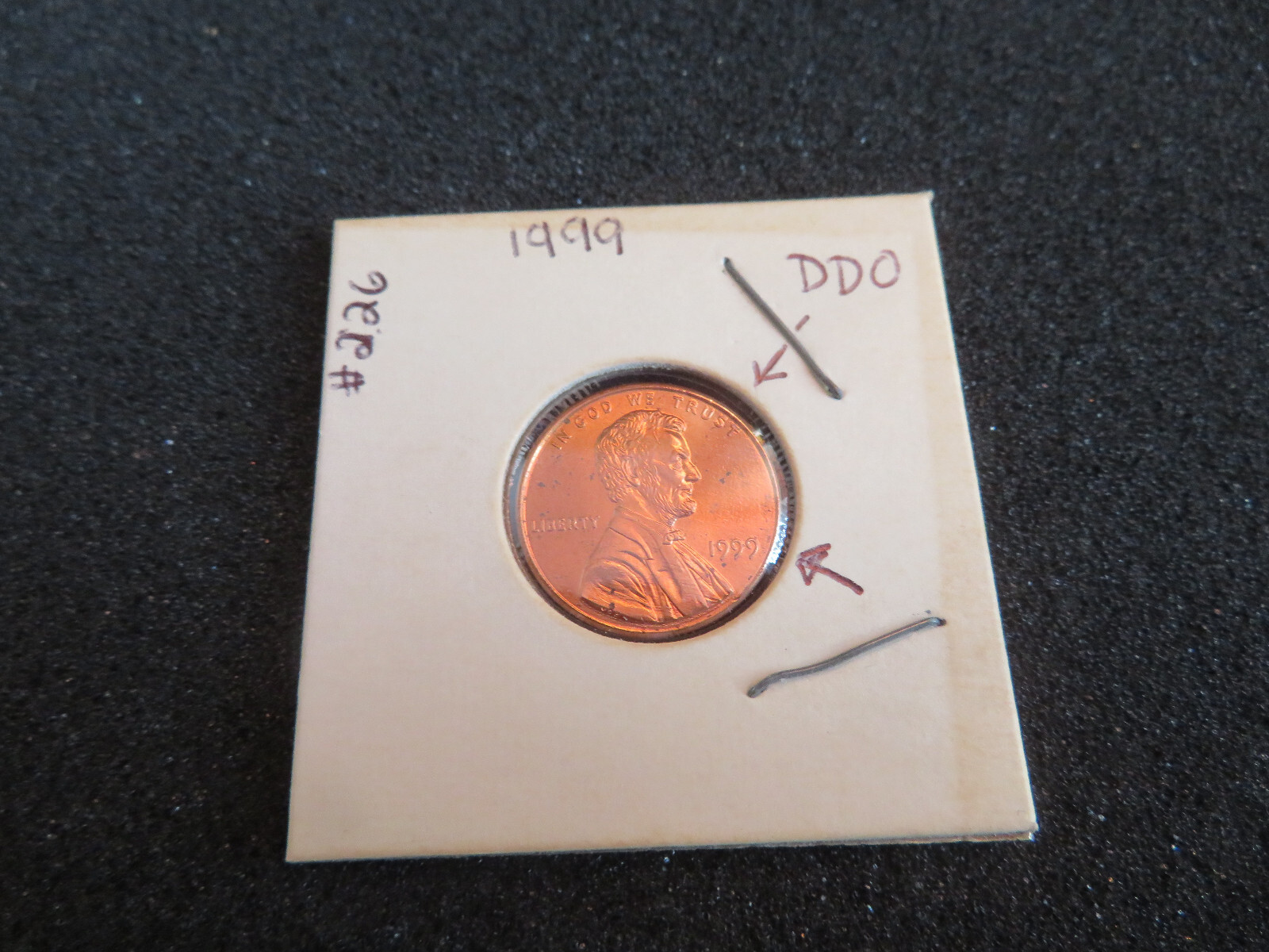 DDO 1999 Lincoln penny multiple errors No Mint Mark. Close AM Clean ...