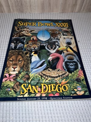 Super Bowl XXXII 32 1998 Broncos Packers Official Game Program Complete ...