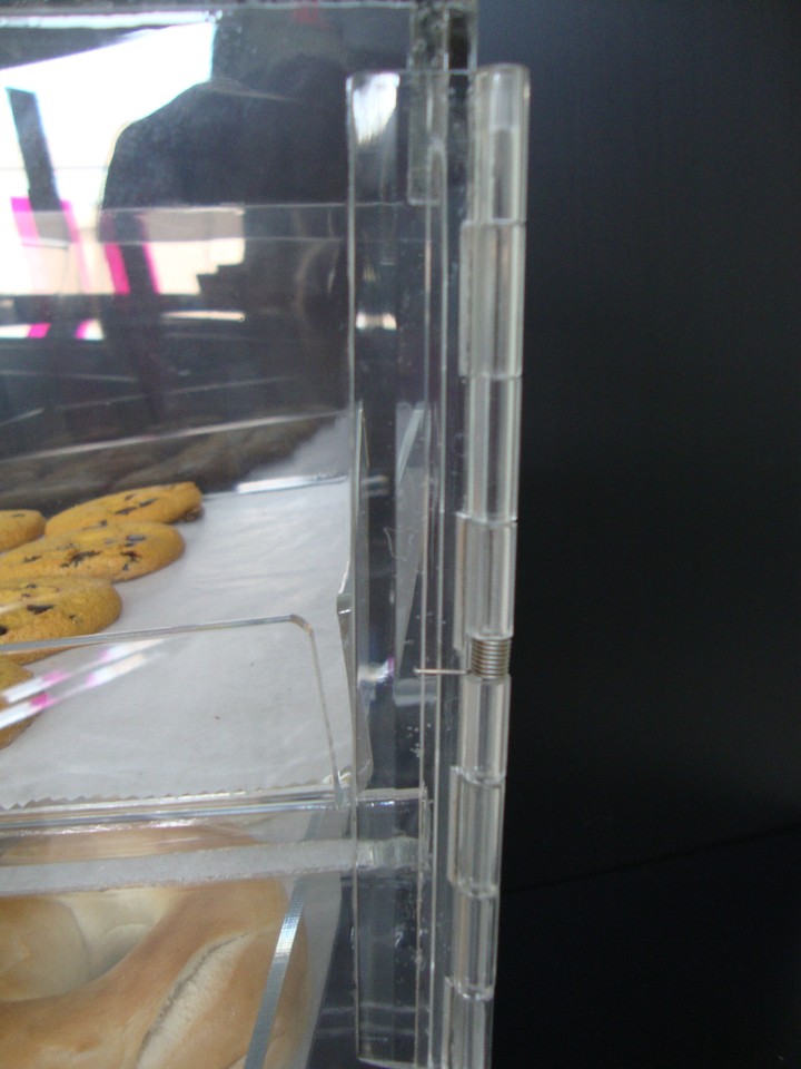 DS-Acrylic Pastry Bakery Donuts Bagels Cookie Display Case w/trays ...