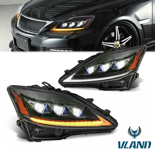 Pair For 2006-2013 Lexus IS 250 350 08-15 ISF LED Headlights Assembly ...