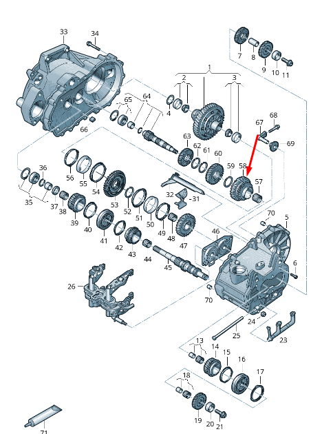 AUDI A1 8X Change Gear 02T311261AE NEW GENUINE | eBay