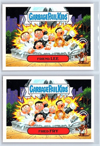 Friends Joey Phoebe Chandler 90's TV Show Garbage Pail Kids Spoof 2 ...