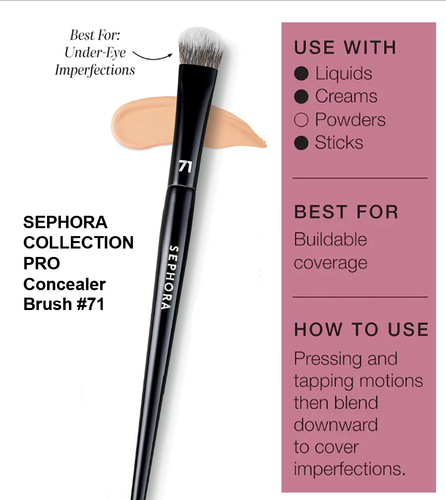 SEPHORA COLLECTION PRO Concealer BRUSH #71 NEW IN BOX Authentic100% | eBay