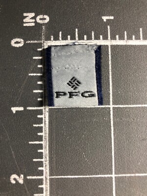 Columbia PFG Logo Patch Tag Performance Fishing Gear Outdoor Apparel ...