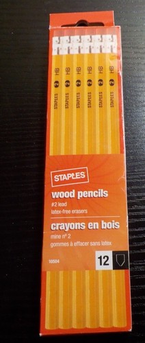 Staples No.2 Pencils Made From Real Wood Pack of 12. 11 New/ 1 Used. | eBay