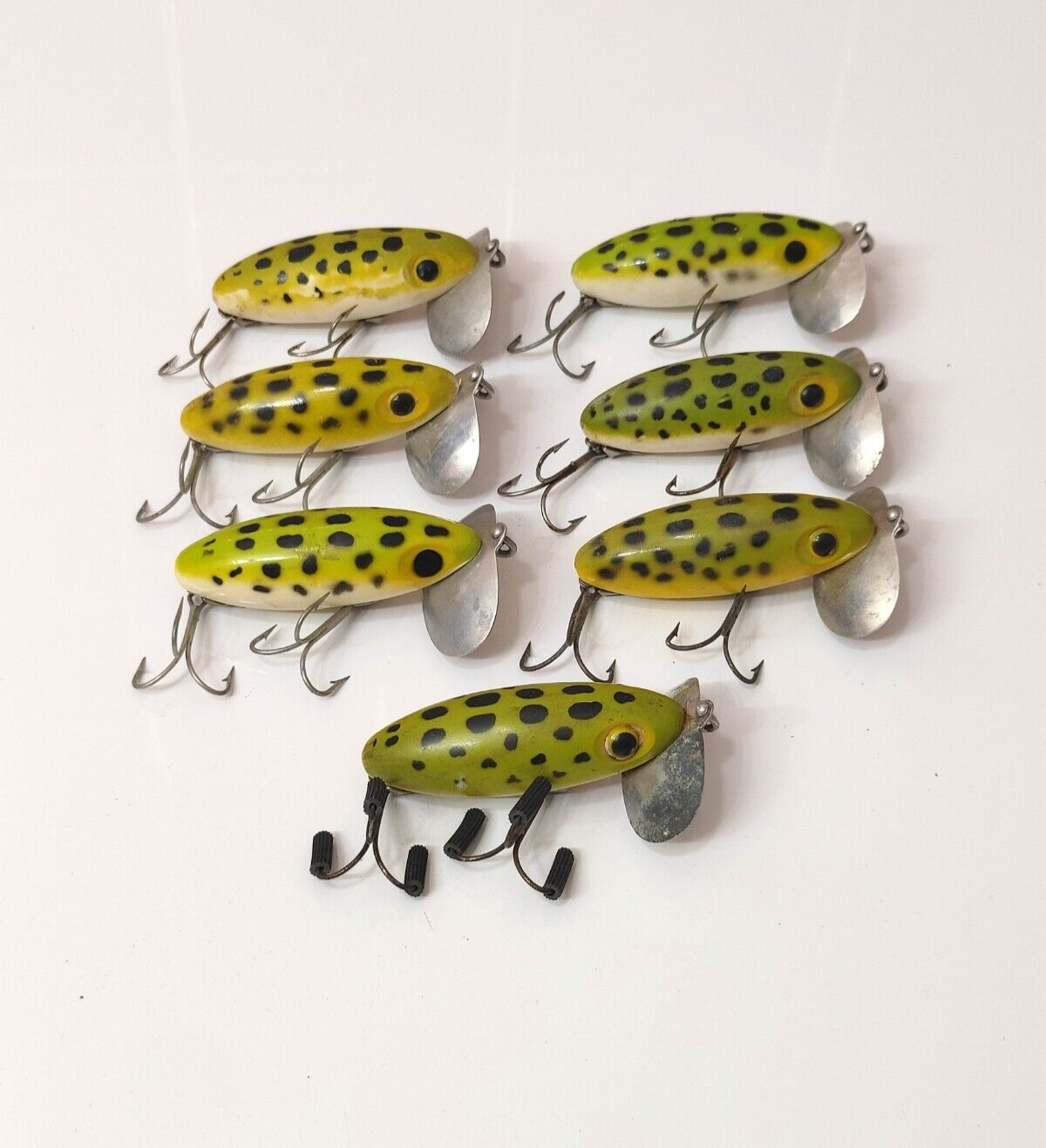 (7) Fred Arbogast Jitterbug 5/8 oz Top Water Fishing Lures Lot of 7 ...