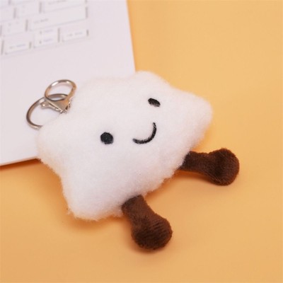 Diy Cloud Key Chain Fashion Plush Bag Doll Keyring Toy Pendant | eBay