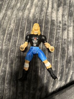 VINTAGE 1999 THE RAVEN GRIP AND FLIP WWE WCW 6in. ACTION FIGURE BY TOY ...