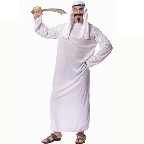 Costume da Sceicco arabo vestito completo Dubai carnevale adulti tunica ...