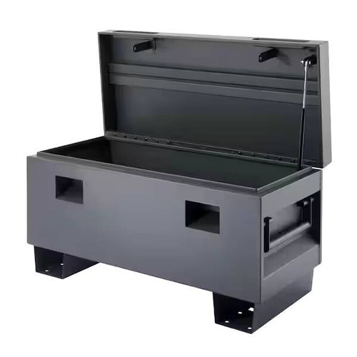 Job Site Box Trinity Gray 36 in Carrying Handles Truck Bed Proof ...