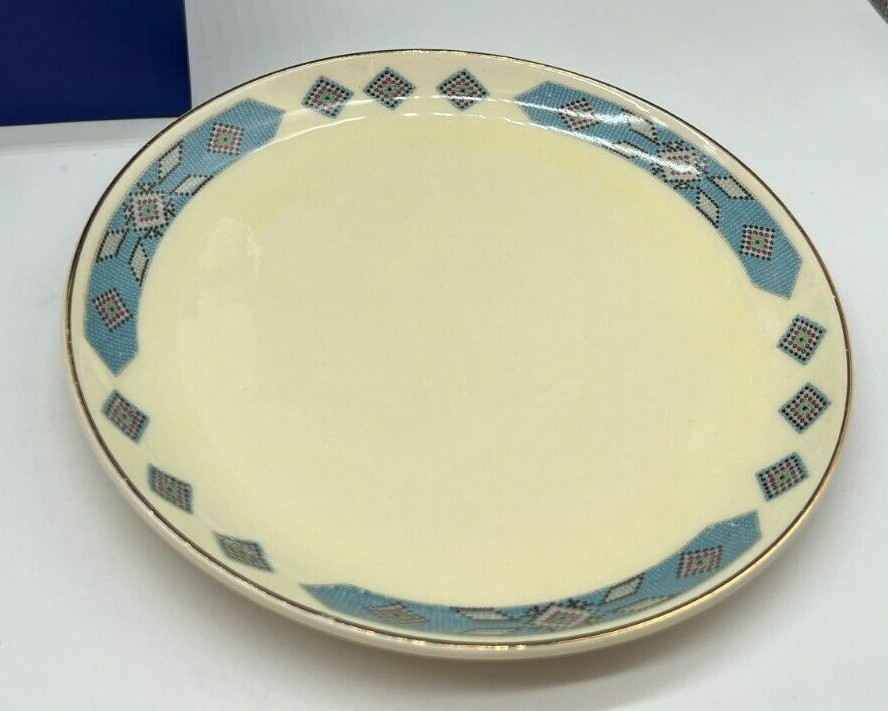 6 W. S. George Cavitt-Shaw China Cherokee Blue 1940s Salad Plates 7 1/4 ...