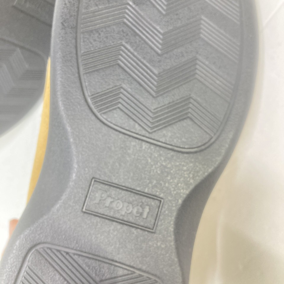 Propet Coleman Suede Leather Comfort Shoe 10.5 XX Camel Brown Hook Loop ...