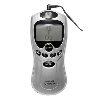 Zeus Handheld 8 Mode Power Box with Black Pads EStim Electro ...