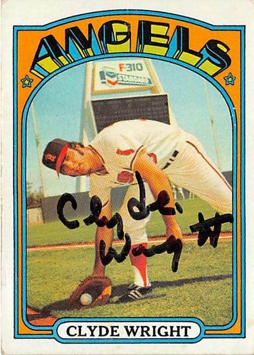 Clyde Wright autographed baseball card (California Angels) 1972 Topps #55 | eBay