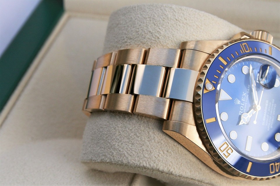 ROLEX 126618 SUBMARINER BLUE 18K YELLOW GOLD | eBay