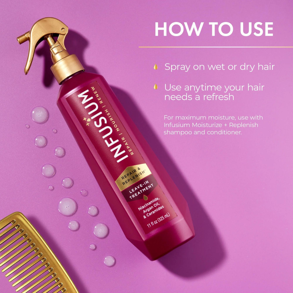 Infusium Professional Moisturizing Repairing Leave-In Hair Treatment ...