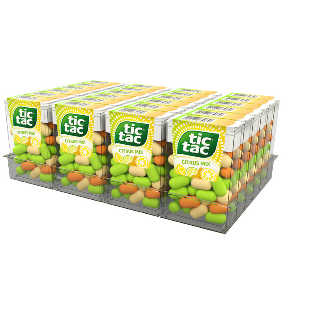 TIC TAC CITRUS MIX Mints Pastilles Lime Orange Mandarin (pack of 24 ...