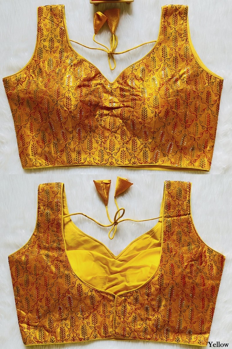 Yellow Colour Saree Blouse Designs 19 Blouse Design Ideas For Kerala