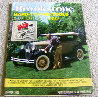RARE vintage 1983 BROOKSTONE tool catalog 88 COLOR PGS woodworking ...