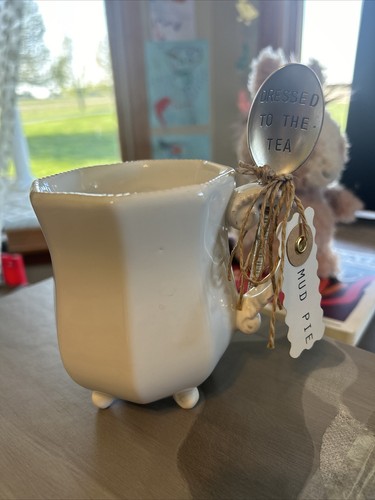 Mud Pie Tea Mug Set Dressed To The Tea | eBay