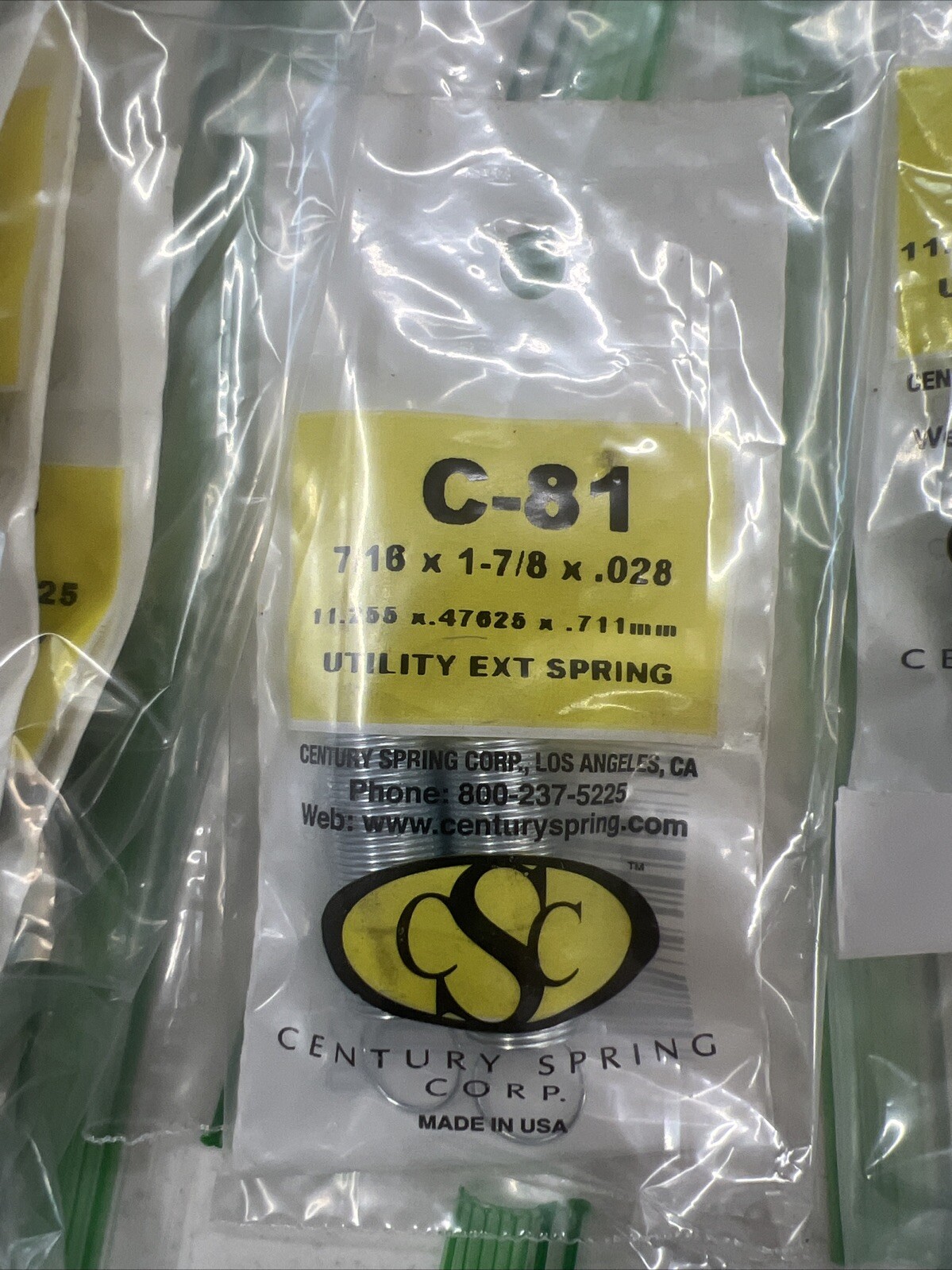 CSC Century Spring C-81 Extension Spring | eBay