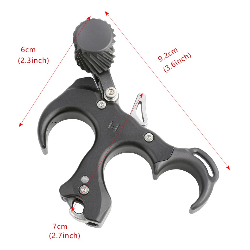 Archery Release Aid UV Button 3/4Finger Thumb Trigger RHLH Shooting ...