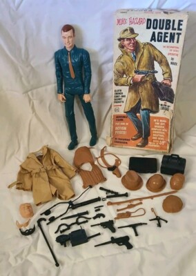 Vintage Marx Figure Mike Hazard DOUBLE AGENT Action Doll, most ...