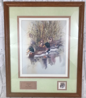 Anni Moller Framed Art Print Mallard Ducks Stamp Edition Collectable | eBay