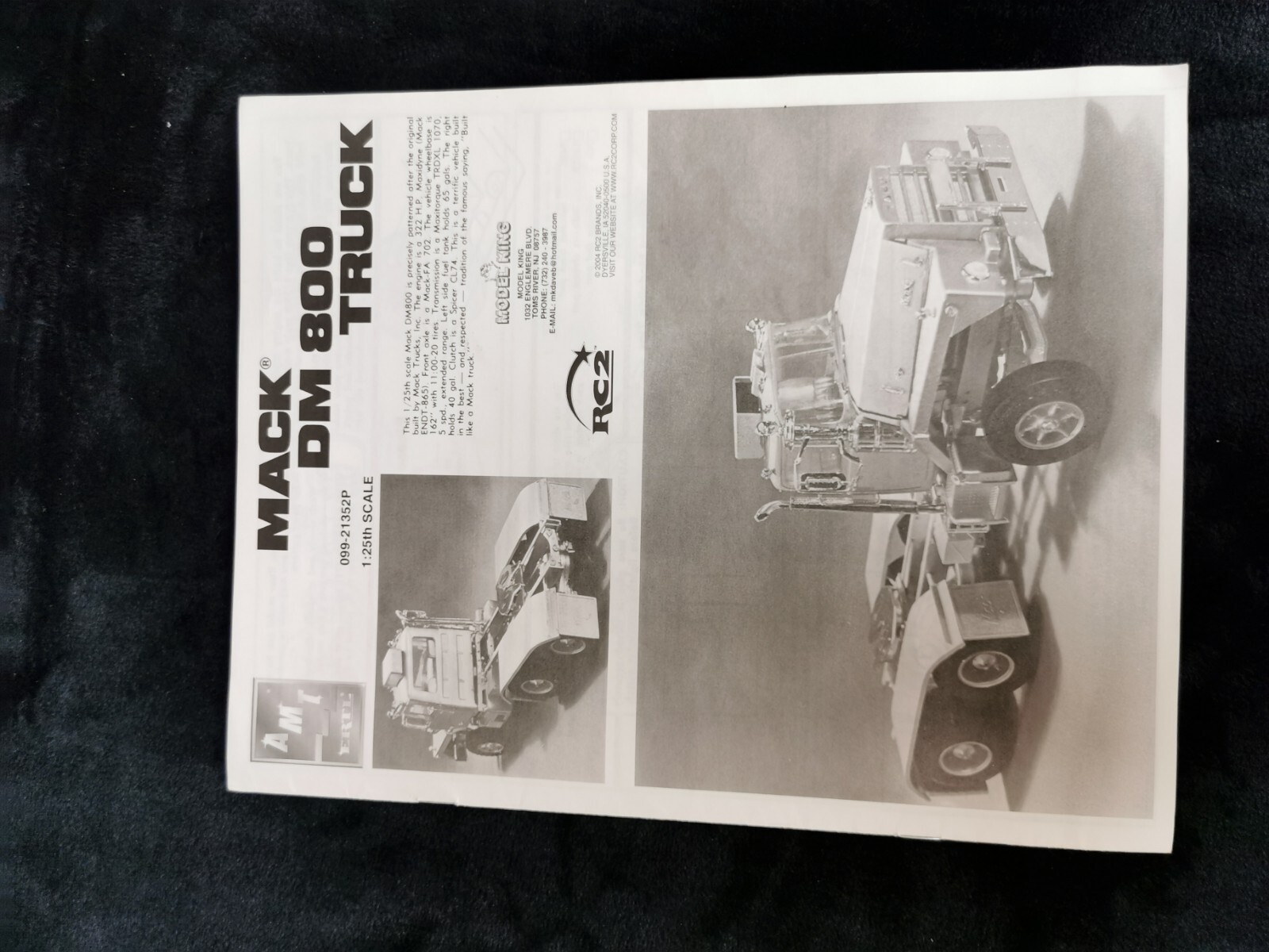 AMT/ERTL 1/25 MACK DM 800 Truck with Custom Parts Open Box | eBay