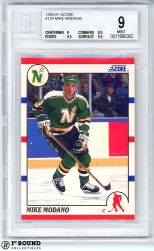Mike Modano RC BGS 9: 1990-91 Score Rookie Card | eBay