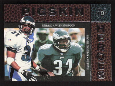 1997 Upper Deck UD3 Pigskin Heroes #65 Derrick Witherspoon Philadelphia ...