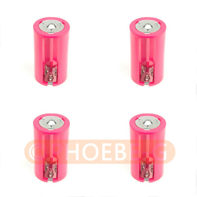 4pcs Red 3AA to D Parallel Adapter Battery Holder Convertor 3 AA/LR6 to ...