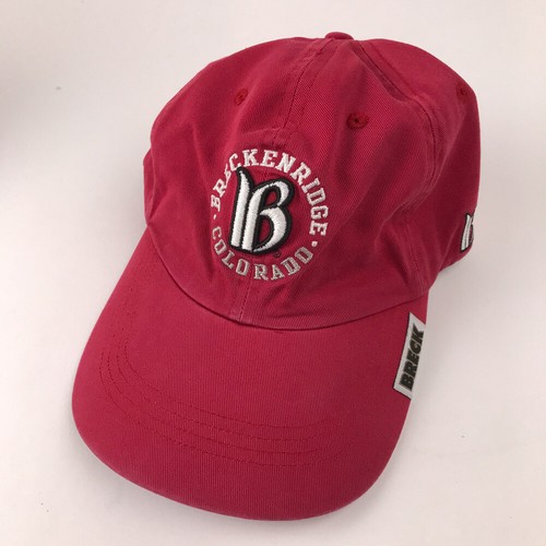 Breckenridge Colorado hat ski Breck red cotton cap | eBay