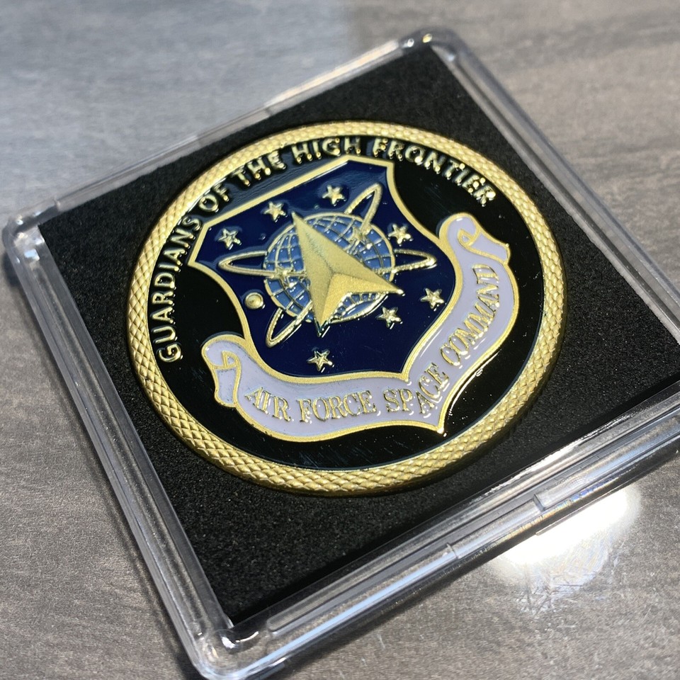 SPACE COMMAND Challenge Coin United States AIR FORCE USAF W Case New ...