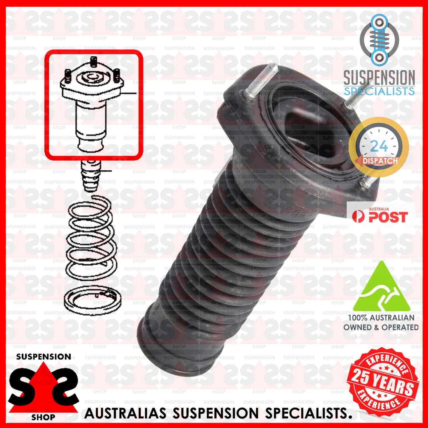 Rear Axle Right Suspension Strut Support Mount Suit TOYOTA Harrier (_U1 ...