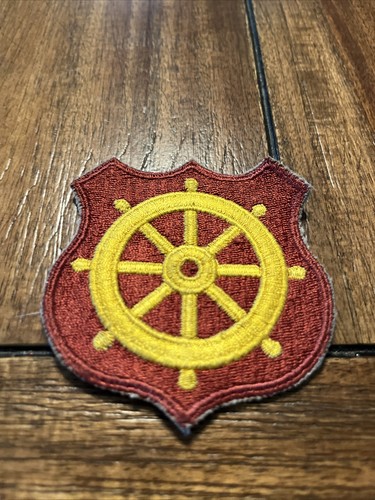 WW2 Original U.S. Army Military Ports of Embarkation Ship Wheel Patch ...
