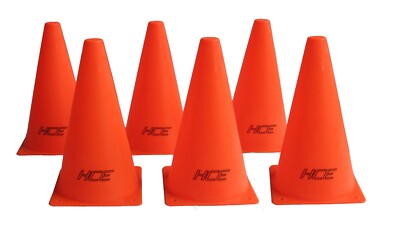 NEW 6pcs 23cm Sports Cones Marker Running Soccer Jump Group Fitness ...