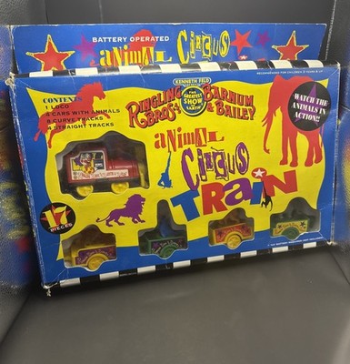 Vintage Ringling Bros Barnum Bailey Animal Circus Train Battery ...