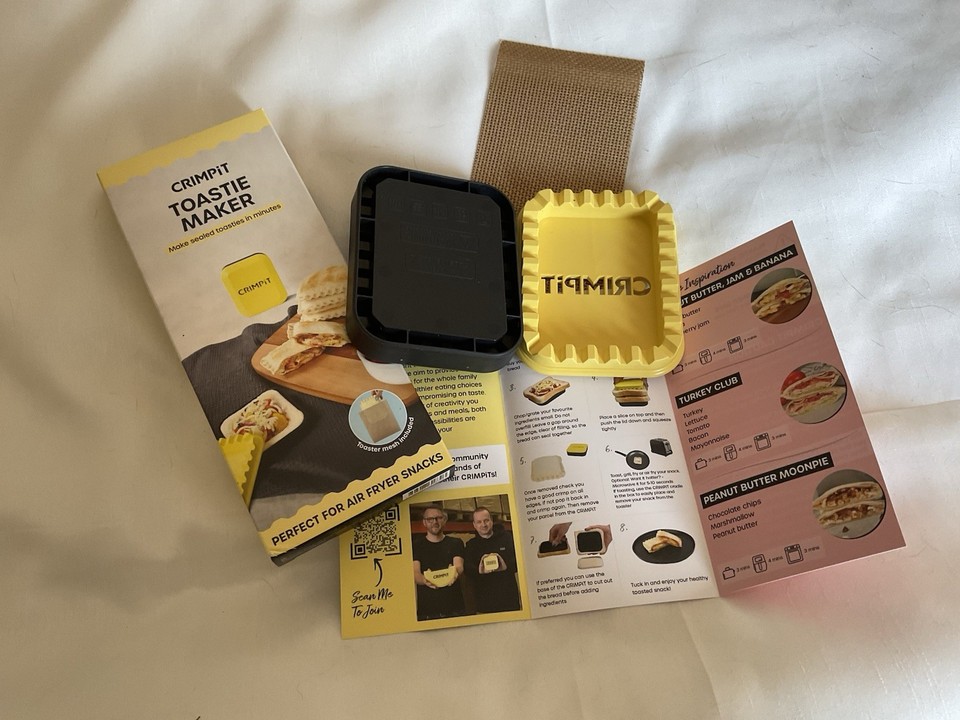 CRIMPiT Toastie Maker For Bread Air Fryer/Toaster. NEW IN BOX FREE MESH ...