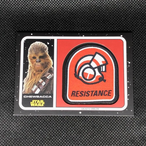 Chewbacca 2017 Topps Star Wars Patch Relic #MP-CC, Galactic Emblem ...