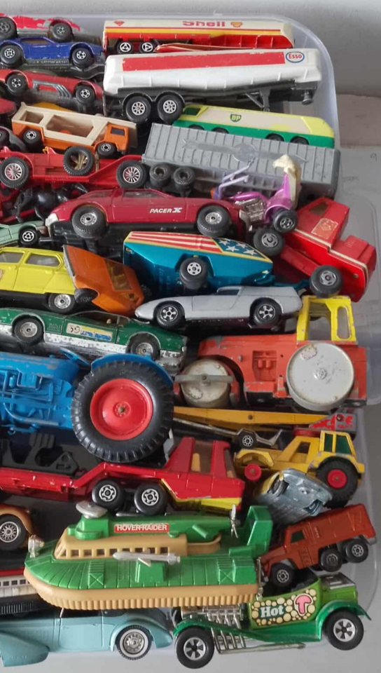 ORIGINAL VINTAGE DIECAST TOY JOB LOT CARS TRUCKS etc CORGI MATCHBOX ...