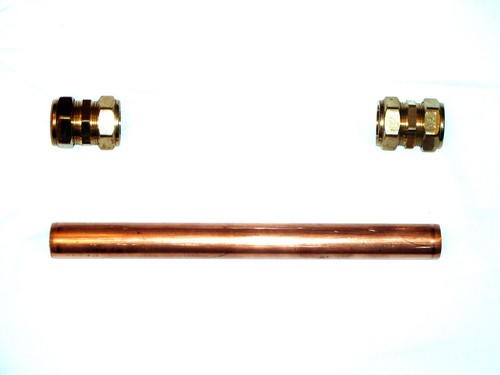 28mm Copper Plumbing Pipe Repair Kit With Compression Couplers | eBay